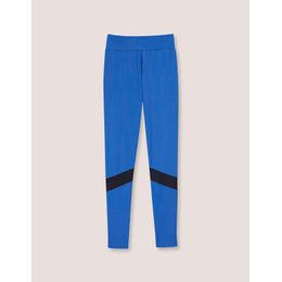 Madeleine Mode Leggings MADELEINE "Leggings Leggings mit coolen Netzeins&auml;tzen", Damen, Gr. 42, N + K Gr, blau (royalblau), Obermaterial: 92% Polyester PES. 8% Elasthan EL., Hosen Leggings
