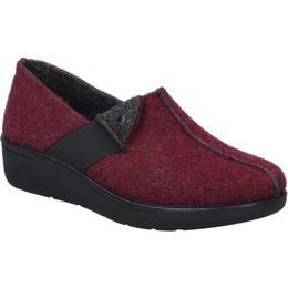 Hausschuh Josef Seibel "Tara 10, bordeaux", Damen, Gr. 39, rot (bordeaux), Obermaterial: 100% Textilmaterial TEXMAT., Schuhe Hausschuh