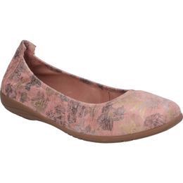 Ballerina Josef Seibel "Fenja 01, pink-multi", Damen, Gr. 39, pink (pink, multi), Obermaterial: 100% Rindsleder Leather cow., Schuhe Ballerina