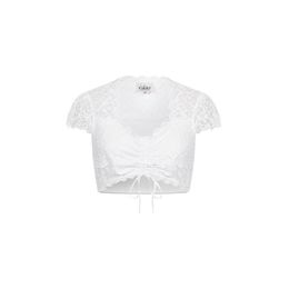 N&uuml;bler Dirndlbluse N&Uuml;BLER "Dirndlbluse kurzarm Lisa", Damen, Gr. 38, wei&szlig;, Obermaterial: 86% Nylon NY. 14% Elasthan EL., Blusen Dirndlbluse