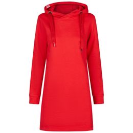 Midikleid SALZHAUT "Knielanges Kleid (Midi) M&Ouml;&Ouml;V KLEID", Damen, Gr. XS, EURO, rot, Obermaterial: 65% Baumwolle CO. 35% Polyester PES., Kleider Midikleid