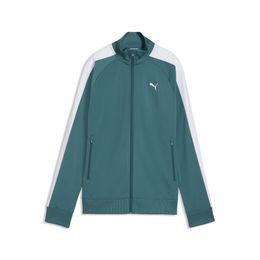 Trainingsjacke Puma "T7 FOUNDATION POLY TRACK JACKET", Damen, Gr. XS, emerald ice, Trikot, Obermaterial: 100% Polyester, unifarben, regular fit normal, Jacken Trainingsjacke, ohne Kapuze, Regular Fit