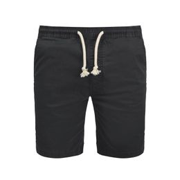 Chinoshorts INDICODE "Chinoshorts IDAbbey", Herren, Gr. XL, N-Gr, schwarz, Web, Obermaterial: 98% Baumwolle CO. 2% Elasthan EL., regular fit kurz, Hosen Chinoshorts