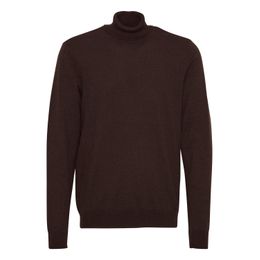 Strickfleece-Pullover Blend "Strickpullover BHBRUTON roll neck knit", Herren, Gr. XXL, braun (chicory coffee), Obermaterial: 100% Polyester PES., Pullover