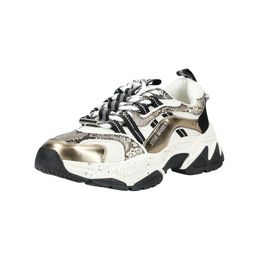 Sneaker Steve Madden "Steve Madden Sneaker Lederimitat", Damen, Gr. 36, braun, schwarz, Lederimitat, Schuhe Sneaker