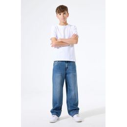 Straight-Jeans Garcia "JAYSEN", Kinder, Gr. 158, N-Gr, medium used 5814, Denim/Jeans, Obermaterial: 100% Baumwolle, straight fit kn&ouml;chellang, Jeans Straight-Jeans, im Five-Pocket Style, for Boys