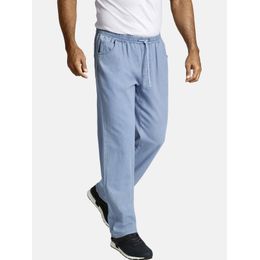 Schlupfhose Jan Vanderstorm "Schlupfjeans DAAN", Herren, Gr. 74, blau (hellblau), Obermaterial: 100% Baumwolle CO., comfort fit lang, Hosen Schlupfhose