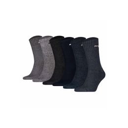 Kurzsocken Puma "Socken 6er Pack", Damen, Gr. 43-46, grau (grau, blau, mix), Obermaterial: 74% Baumwolle CO. 21% Polyester PES. 3% Polyamid PA. 2% Elasthan EL., Socken