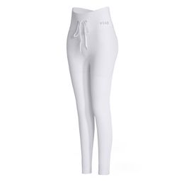 Leggings YEAZ "Leggings RUNWAY", Damen, Gr. M, US, wei&szlig;, Obermaterial: 87% Nylon NY. 13% Elasthan EL., Hosen Leggings