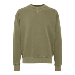 !Solid Longpullover SOLID "Sweatshirt SDMatt", Herren, Gr. L, gr&uuml;n (dusty olive), Obermaterial: 80% Baumwolle CO. 20% Polyester PES., Sweatshirts Longpullover