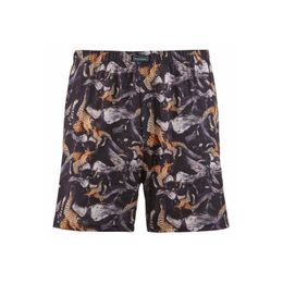 Boxershorts Bruno Banani "Boxershort Boxershort PANTHERA 1er Pack", Herren, Gr. M, schwarz (schwarz, beige), Obermaterial: 88% Polyester PES. 12% Elasthan EL., Unterhosen