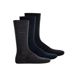Kurzsocken BOSS "Socken 3er Pack", Herren, Gr. 43-46, bunt (mehrfarbig), Obermaterial: 75% Baumwolle CO. 23% Polyamid PA. 2% Elasthan EL., Socken
