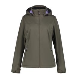 Softshelljacke Icepeak "BOISE", Damen, Gr. 40, grau, Obermaterial: 100% Polyester, Jacken Softshelljacke