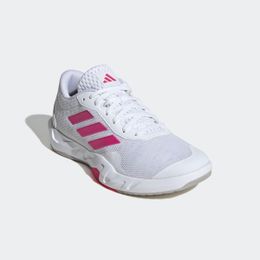 Trainingsschuh adidas Performance "AMPLIMOVE", Damen, Gr. 42, wei&szlig; (cloud wei&szlig;, shock pink, grau two), Synthetik, Textil, Schuhe