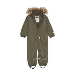 Schneejacke Minymo "Schneeoverall MISnow", M&auml;dchen, Gr. 134, gr&uuml;n (olive night), Obermaterial: 100% Polyester PES., Overalls Schneejacke