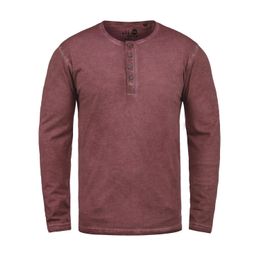!Solid Rundhalsshirt SOLID "Rundhalsshirt SDTimur", Herren, Gr. M, rot (wine rot), Obermaterial: 100% Baumwolle CO., Shirts Rundhalsshirt