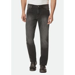 5-Pocket-Jeans HERO by John Medoox "Denver Regular Straight Stretch Jeans", Herren, Gr. 31, L&auml;nge 32, grau (schwarzgrau wash), Denim/Jeans, 98% Baumwolle, 2% Elasthan, straight fit lang, Jeans 5-Pocket-Jeans, Straight Fit Casual Clean Wash Denim Jeans f&uuml;r Herren