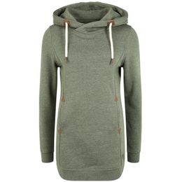 Kapuzenpullover oxmo "Hoodie OXVicky", Damen, Gr. XS, gr&uuml;n (climb mel), Obermaterial: 80% Polyester PES. 20% Baumwolle CO., Sweatshirts Kapuzenpullover
