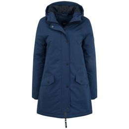 Langmantel oxmo "Parka OXTamila", Damen, Gr. L, blau (marineblaus), Obermaterial: 100% Polyester PES., M&auml;ntel