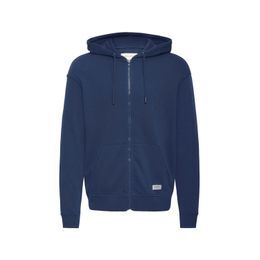 Kapuzensweatjacke Blend "Kapuzenfleecejacke BHMBrilo", Herren, Gr. L, blau (marineblaus), Obermaterial: 60% Baumwolle CO. 40% Polyester PES., Sweatjacken