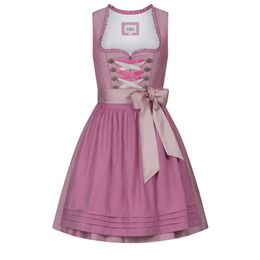 N&uuml;bler Dirndl N&Uuml;BLER "Mini Dirndl Golda", Damen, Gr. 36, EURO, rosa, Obermaterial: 100% Polyester PES., Kleider