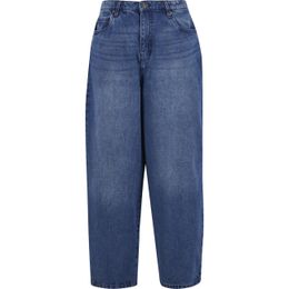 Bequeme Jeans Urban Classics "Urban Classics Tapered Heavy Ounce Baggy Jeans", Herren, Gr. 33, Normalgr&ouml;&szlig;en, midtiefblau, 100% Baumwolle, unifarben, Jeans
