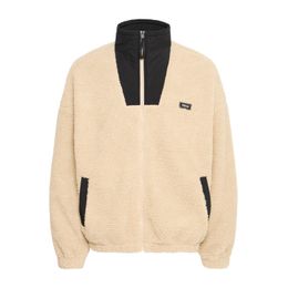 !Solid Fellimitatjacke SOLID "Fellimitatjacke SDMarkcom", Herren, Gr. XXL, beige (oatmeal), Obermaterial: 100% Polyester PES., Jacken