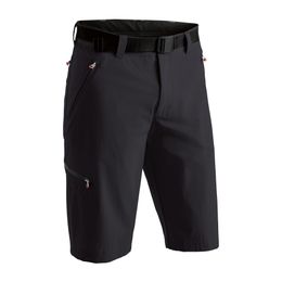 Bermudas Maier Sports "Nil Bermuda", Herren, Gr. 52, Normalgr&ouml;&szlig;en, schwarz, 90% Polyamid, 10% Elasthan, Hosen Bermudas, kurze Herren Wanderhose, moderne Outdoor-Bermuda, Trekkinghose