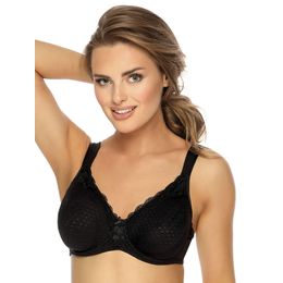 B&uuml;gel-BH Viania "B&uuml;gel BH Ida", Damen, Gr. 80, Cup B, schwarz, Stoff, Obermaterial: 50% Baumwolle CO. 25% Polyamid PA. 18% Polyester PES. 7% Polyamid PA., BHs B&uuml;gel-BH
