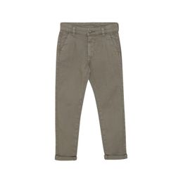 Chinohose Minymo "Chinohose MIPants Twill", Jungen, Gr. 134, N-Gr, braun (timber wolf), Obermaterial: 97% Baumwolle CO. 3% Elasthan EL., Hosen Chinohose