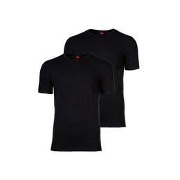 T-Shirt s.Oliver "T-Shirt 2er Pack", Damen, Gr. S, schwarz, Obermaterial: 95% Baumwolle CO. 5% Elasthan EL., Shirts T-Shirt