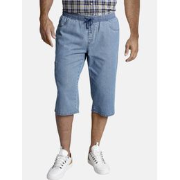 Bermudas Jan Vanderstorm "Bermuda INGWARD", Herren, Gr. 54, blau (hellblau), Obermaterial: 100% Baumwolle CO., comfort fit knielang, Hosen Bermudas