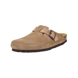 Pantolette Rohde "Rohde Pantoletten Veloursleder", Herren, Gr. 41, camel, Veloursleder, Schuhe Pantolette