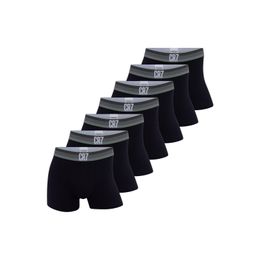 Boxershorts CR7 "Boxershort 7er Pack", Herren, Gr. M, schwarz (schwarz, gr&uuml;n), Obermaterial: 95% Baumwolle CO. 5% Elasthan EL., Unterhosen
