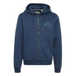 Sweatjacke Blend "Sweatjacke BHSweatshirt", Herren, Gr. L, blau (marineblaus), Obermaterial: 55% Polyester PES. 45% Baumwolle CO., Sweatjacken Sweatjacke