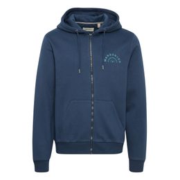 Sweatjacke Blend "Sweatjacke BHSweatshirt", Herren, Gr. S, blau (marineblaus), Obermaterial: 55% Polyester PES. 45% Baumwolle CO., Sweatjacken Sweatjacke
