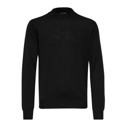 Strickfleece-Pullover Casual Friday "Strickpullover CFKarl", Herren, Gr. XL, schwarz (anthrazit schwarz), Obermaterial: 50% Wolle WO. 50% Polyacryl PAN., Pullover