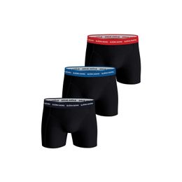 Bj&ouml;rn Borg Boxershorts BJ&Ouml;RN BORG "Boxershort Cotton Stretch Boxer Trunks 3P 3er Pack", Damen, Gr. XL, bunt (schwarz, blau, rot), Obermaterial: 95% Baumwolle CO. 5% Elasthan EL., Unterhosen