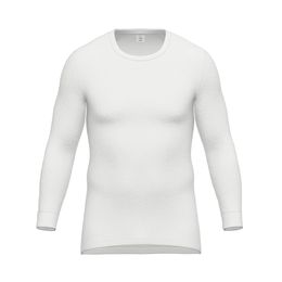 Unterhemd Ammann "langarm Shirt Day Classic / Doppelripp Exquisit", Herren, Gr. 7, N-Gr, wei&szlig;, Obermaterial: 100% Baumwolle CO., Unterhemden Unterhemd