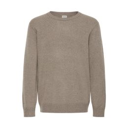 !Solid Strickfleece-Pullover SOLID "Strickpullover SDRICK", Herren, Gr. XXL, gr&uuml;n (bungee cord), Obermaterial: 60% Lammfell LF. 40% Nylon NY., Pullover