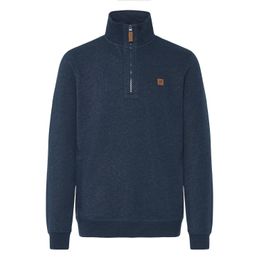 Troyer Blend "Longsweatshirt BHPomes", Herren, Gr. L, blau (marineblaus melange), Obermaterial: 60% Baumwolle CO. 40% Polyester PES., Pullover Troyer