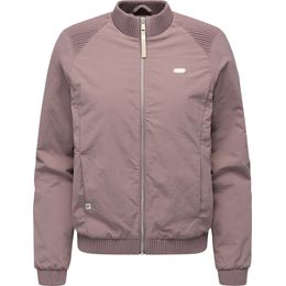 Bomberjacke Ragwear "Chenna Summer YOUMODO", Damen, Gr. S (36), mauve, Obermaterial: 100% Nylon; Innenfutter: 100% Polyester; Wattierung: 100% Polyester, l&auml;ssig geschnitten h&uuml;ftlang, hoch geschlossener Ausschnitt, Rippb&uuml;ndchen, Jacken Bomberjacke, Wasserabweisende leichte &Uuml;bergangsjacke