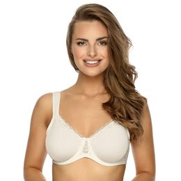 B&uuml;gel-BH Viania "B&uuml;gel BH Ida", Damen, Gr. 100, Cup C, beige (champagner), Stoff, Obermaterial: 50% Baumwolle CO. 25% Polyamid PA. 18% Polyester PES. 7% Polyamid PA., BHs B&uuml;gel-BH