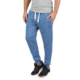 !Solid Jogginghose SOLID "Jogginghose SDBenn", Herren, Gr. M, N-Gr, blau (faded blu), Obermaterial: 50% Baumwolle CO. 50% Polyester PES., Hosen Jogginghose