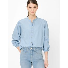 Klassische Bluse Brax "Style VALERIA", Damen, Gr. 46, dunkelblau, Web, 100% Baumwolle, Blusen Bluse