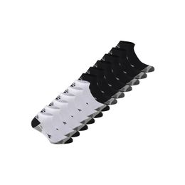 Kurzsocken Diadora "Socken 12er Pack", Damen, Gr. 43-46, schwarz (schwarz, wei&szlig;), Obermaterial: 56% Polypropylen PP. 22% Baumwolle CO. 19% Polyester PES. 3% Elasthan EL., Socken