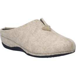 Hausschuh Josef Seibel "Cholet 06, beige-kombi", Damen, Gr. 39, beige (beige, kombi), Obermaterial: 100% Textilmaterial TEXMAT., Schuhe Hausschuh