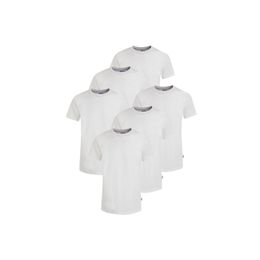 T-Shirt Jockey "T-Shirt Classic American T-Shirt 6P 6er Pack", Damen, Gr. L, wei&szlig;, Obermaterial: 100% Baumwolle CO., Shirts T-Shirt