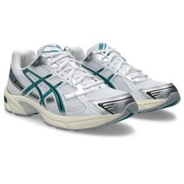Sneaker asics SPORTSTYLE "GEL-1130", Damen, Gr. 37,5, wei&szlig; (wei&szlig;, rainy lake), Leder, Synthetik, Schuhe Sneaker