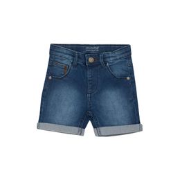 Shorts Minymo "Shorts MIShorts", Jungen, Gr. 92, N-Gr, blau (denim), Obermaterial: 80% Baumwolle CO. 19% Polyester PES. 1% Elasthan EL., Jeans Shorts